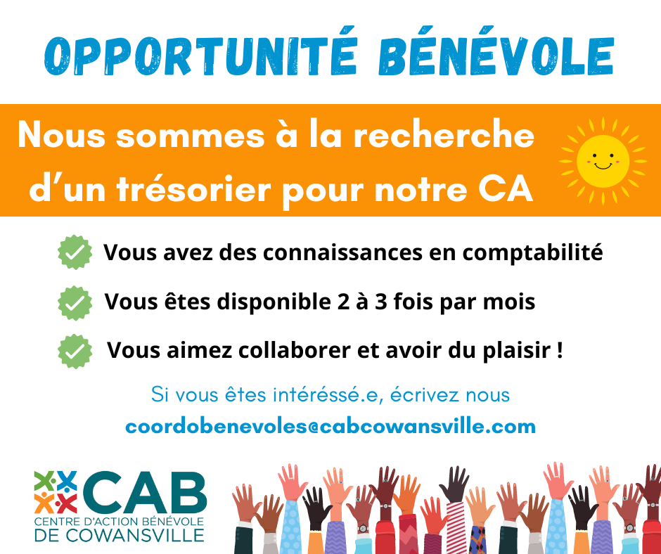 Liste des offres - CAB de Cowansville